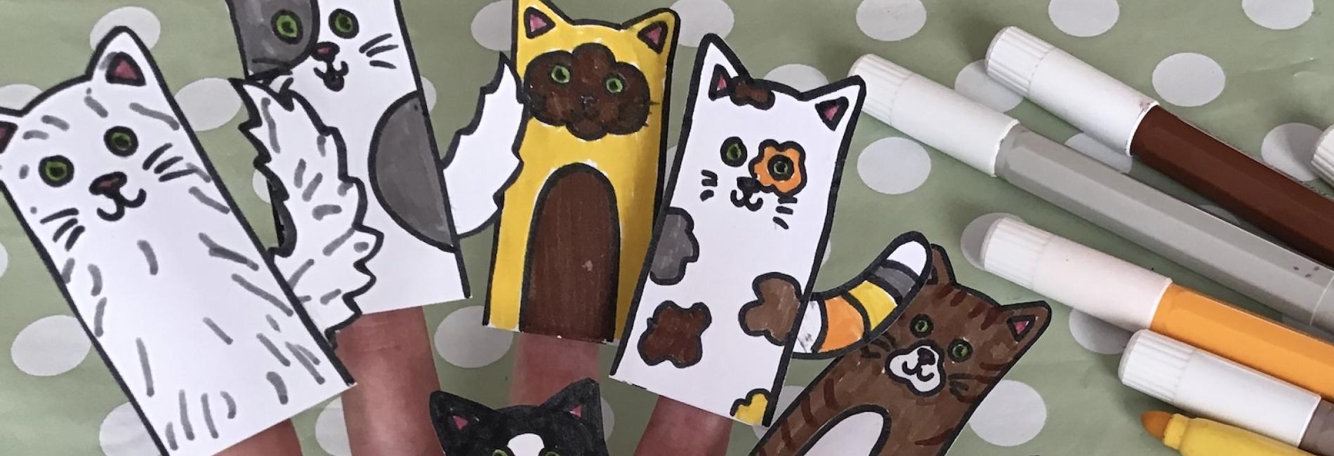 Make your own cat finger puppets | University of Cambridge Museums