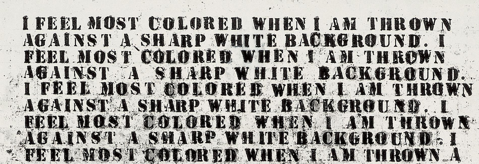 Glenn Ligon: All Over The Place | University of Cambridge Museums